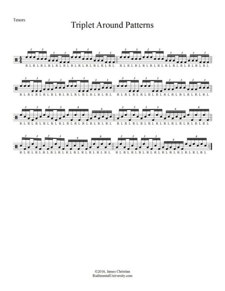 Multi-Tenors Exercise: Triplet Around Patterns - Rudimental University ...